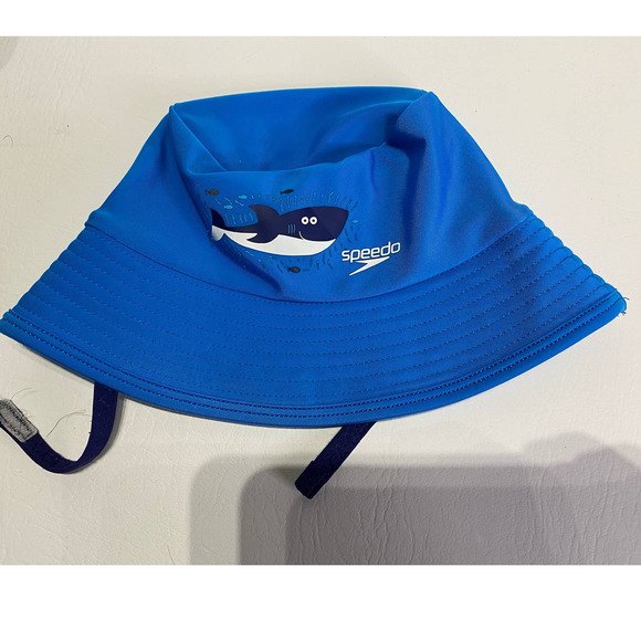Speedo | Accessories | Speedo Blue Toddler Bucket Hat Shark Design ...